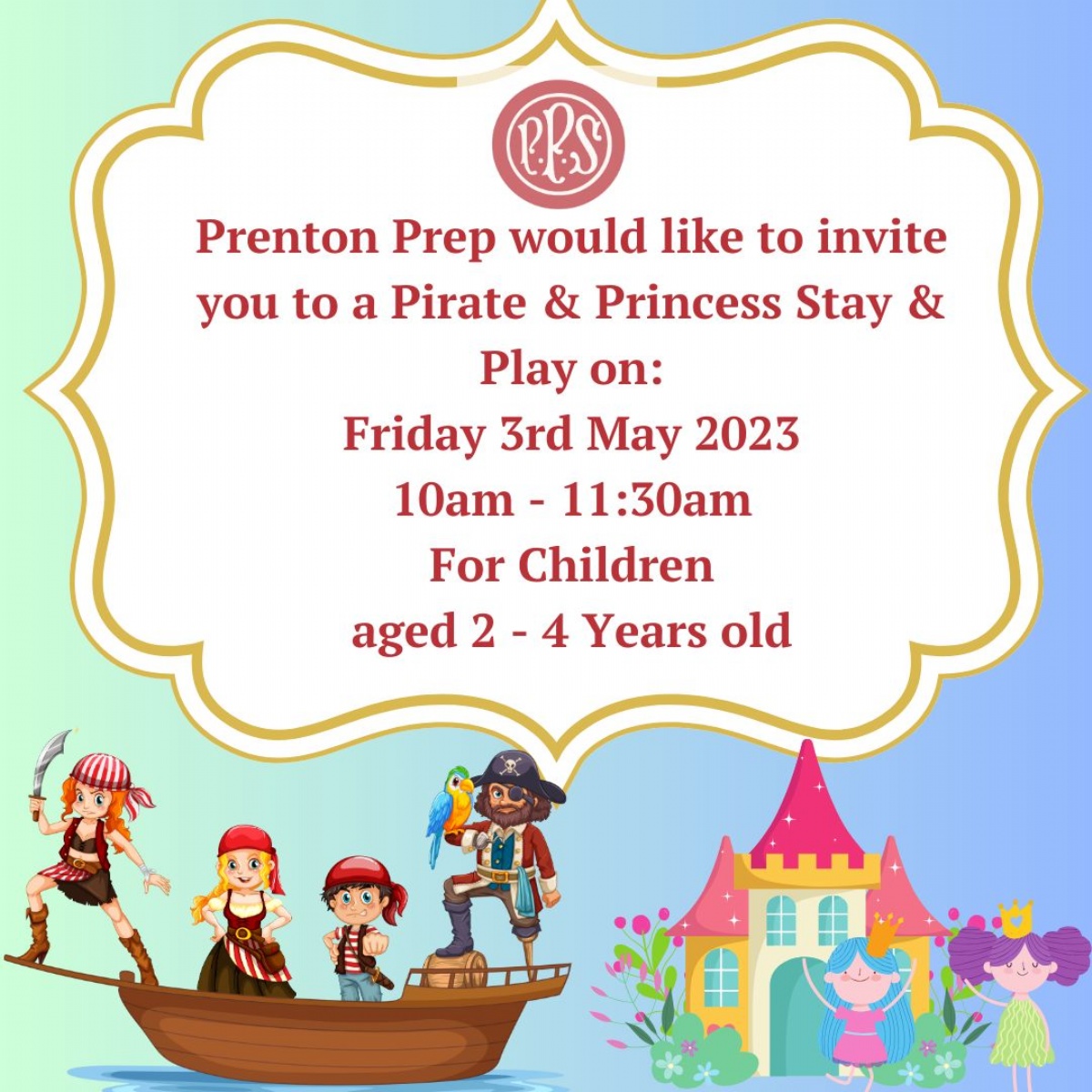 Prenton Preparatory School - Stay & Play Saturday 3rd May 2024