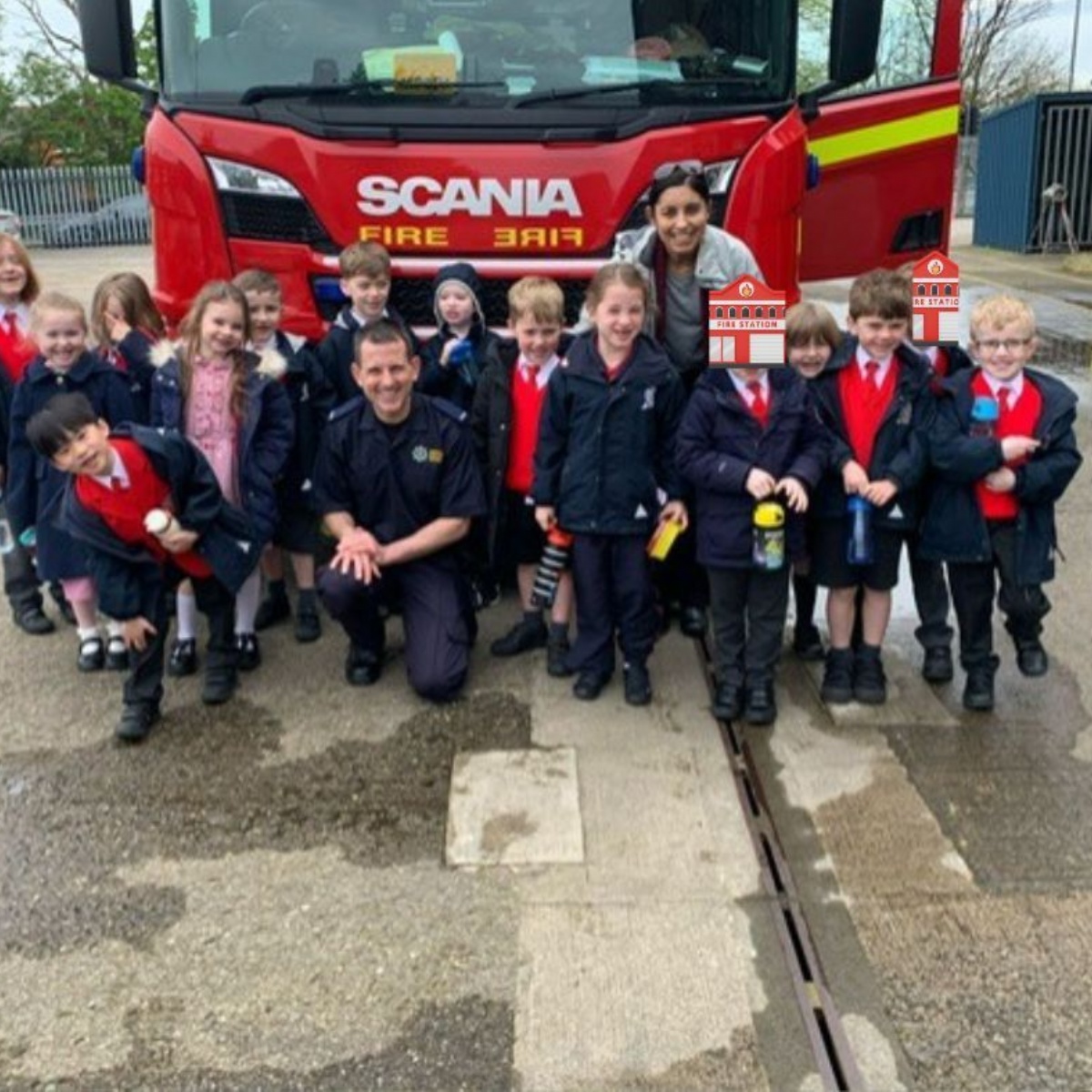Prenton Preparatory School - Year 1 Trip to Bromborough Fire Station